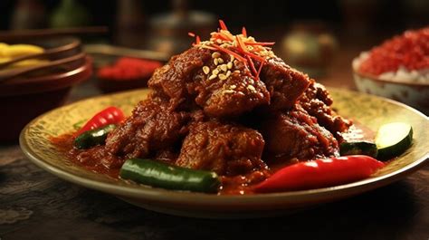 Premium Ai Image Rendang