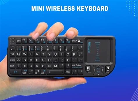 Mini 2 4G Wireless Keyboard With Touchpad For Smart TV And PC Handheld Computers Tech Parts