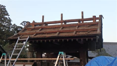 薬医門の再生工事が始まりました 吉田建築計画事務所のブログ