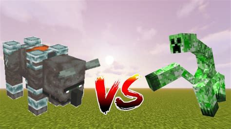 Minecraft Ravager Vs Mutant Creapper Minecraft Mobes Battle Youtube