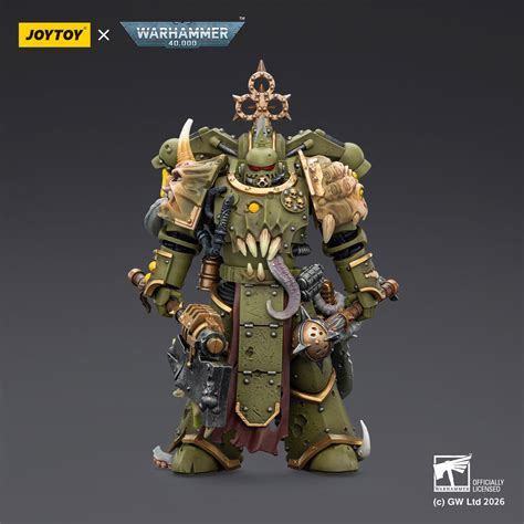 Joytoy Death Guard Plague Marine With Bubotic Axe And Plague Knife