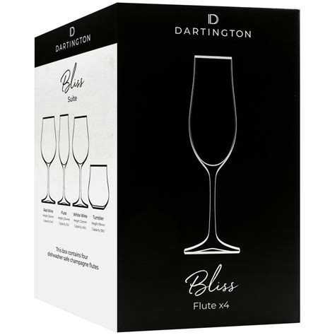 Dartington Bliss Flute Glasses Set Of 4