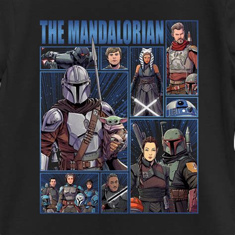 Girl S Star Wars The Mandalorian Animated Cast Poster T Shirt Fifth Sun