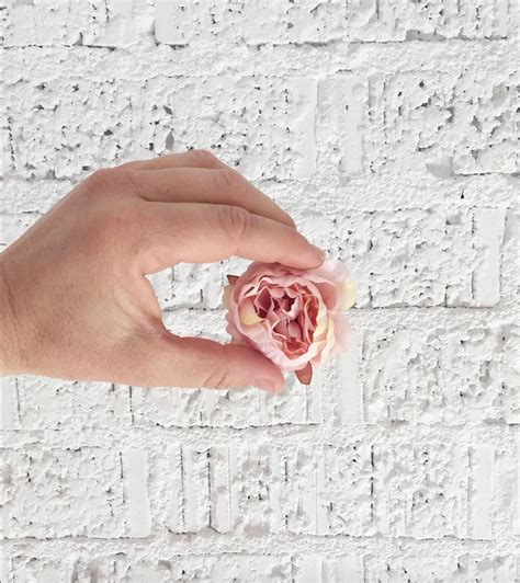 10 Mini Peonies In Light Pink Silk Artificial Flowers Item 01211 Etsy