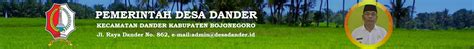 Website Resmi Pemerintah Desa Dander
