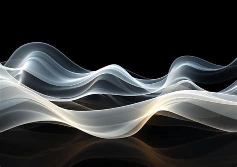 Premium Photo White Translucent Clear Abstraction Lines On Black