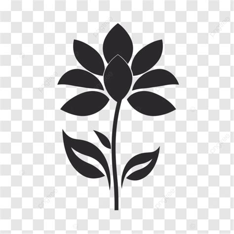 검은 꽃 아이콘 그림 벡터 흰색 배경에 귀여운 꽃의 단순한 검은색 아이콘 그림자 없음 작은 프레임 중앙 Png 일러스트 및 벡터 에 대한 무료 다운로드 Pngtree