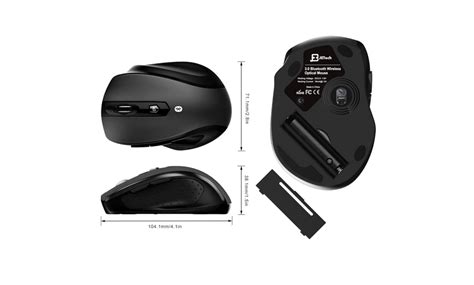 Jetech Bluetooth Wireless Mouse For Pc Mac And Android Os Tablet