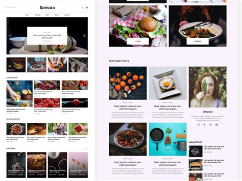 Blog UI Kit Free XD Resource Adobe XD Elements