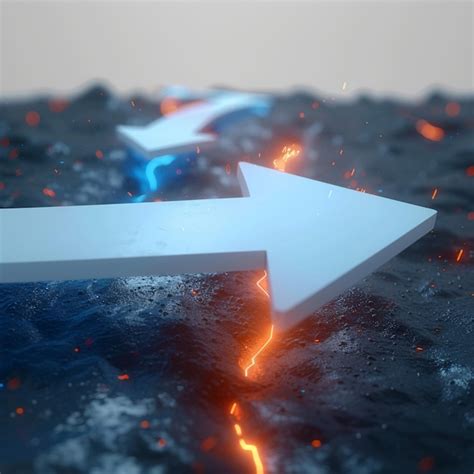 premium ai image evolving path 3d arrow rendering depicts progress