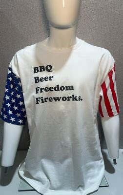 Bbq Beer Freedom Fireworks T Shirt Size X Large Ebay