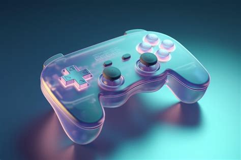 Premium Ai Image Gaming Controller Station Gamer Console Generate Ai