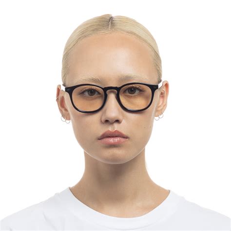 Club Royale Black Uni Sex Round Blue Light Le Specs Le Specs Au