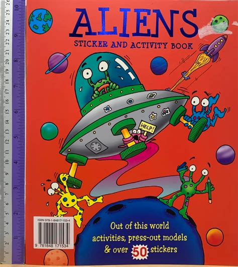 📚 ปกอ่อน สภาพดีมาก Aliens Sticker And Activity Book 💌 หนังสือกิจกรรมเหล่าเอเลี่ยน พร้อม