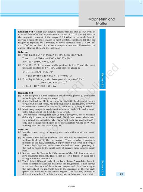 Magnetism And Matter Ncert Book Of Class 12 Physics Part I