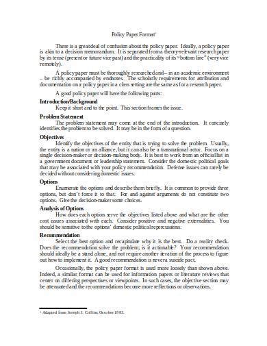 Free 9 Policy Analysis Templates In Pdf Ms Word