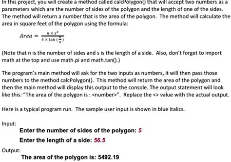 Solved Text Help With Writing A Code In Python That Will Calculate The Area Of A Polygon In