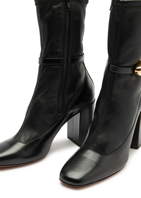Zimmermann Eliot Low Boot 85 Panelled Leather Ankle Boots Black Zimmermann