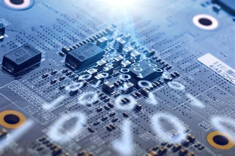 Premium Photo Microchips On A Circuit Board