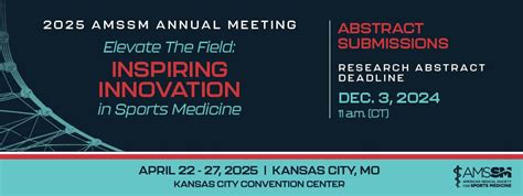 Amssm Abstract Submission American Medical Society For Sports Medicine