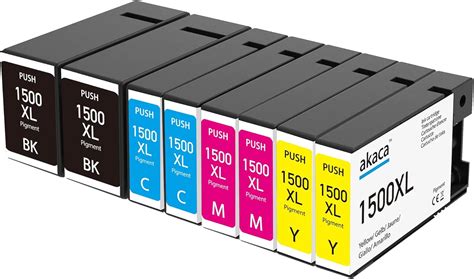 Akaca PGI 1500 XL Cartouches D Encre Compatibles Avec Canon PGI 1500 XL