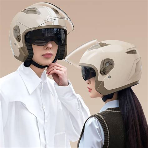 Casco De Moto 3x4 Para Mujer De Perfil Bajo Amazon Es 3 4 Cascos De