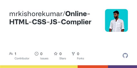 github mrkishorekumar online html css js complier