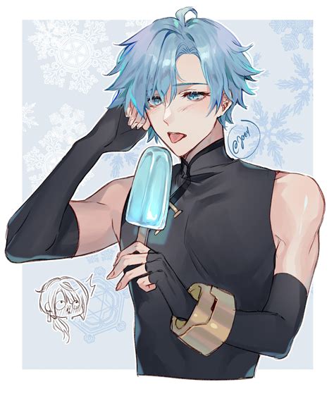 Chongyun 💙🧊 By Nyotnyoti Via Twitter R Genshingays