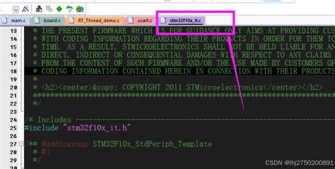 Stm32标准库移植rt Thread Nanostm32 Rt Thread Csdn博客