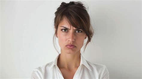 Woman With An Angry Expression Premium Ai Generated Image