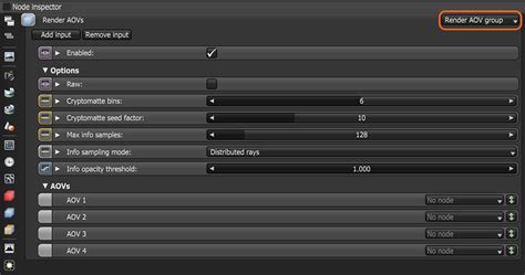 Render Passes Aov