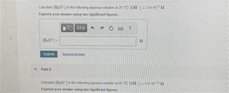 Solved Calculate [H3O+]in the following aqueous solution at | Chegg.com