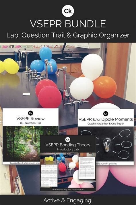 VSEPR Theory Bundle Of VSEPR Activities In Print And Digital Graphic Organizers Science