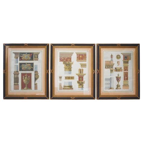 Set Of Eight Architectural Prints At 1stdibs Framed Architectural