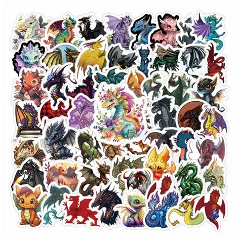 Cute Cartoon Dinosaur Stickers