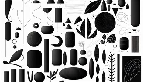 Premium Photo Hand Drawn Various Shapes Creative Illustration Ai Generate