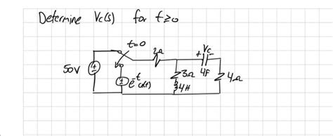 Solved Determine Vc S For T Chegg Com