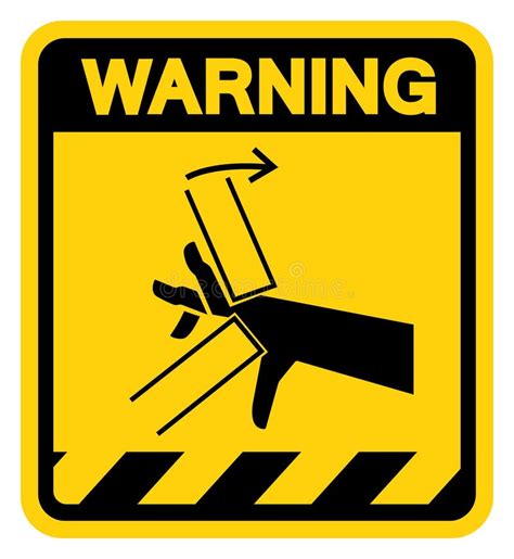 Onlinelabels Clip Art Pinch Point Warning Sign