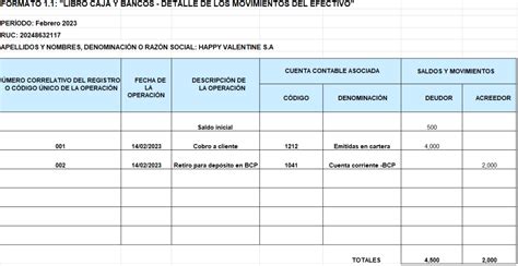Libro Y Registro Contable De Caja Y Bancos Contabilidad