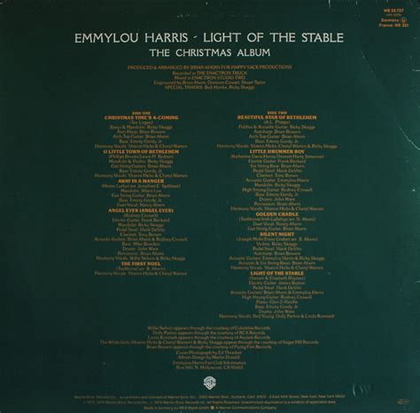 Emmylou Harris Light Of The Stable The Christmas Album Vinyl