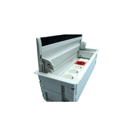 Aluminum Socket Box 8 Module Rival Metal México Workspace Elements