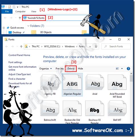 Hướng dẫn Delete font on Windows Cho người mới bắt đầu