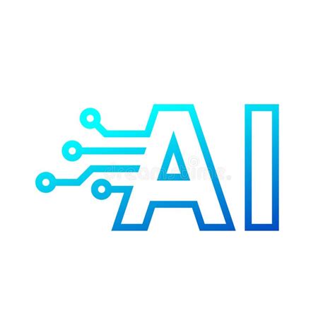 Ai Circuit Icon Electric Processor Chip Artificial Intelligence