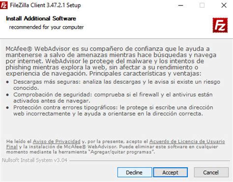 Cómo instalar FileZilla en Windows FileZilla