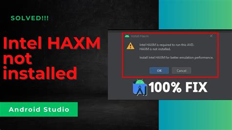 Intel HAXM installation failed Android Studio | Solved!! - YouTube