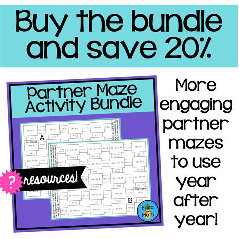 Composition Of Functions Partner Maze Activity Worksheets Made By