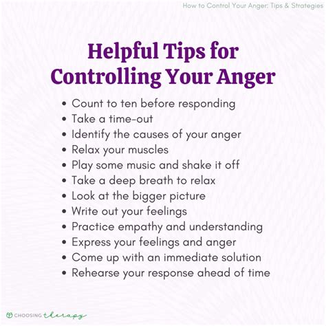 How To Control Your Anger 24 Tips And Strategies