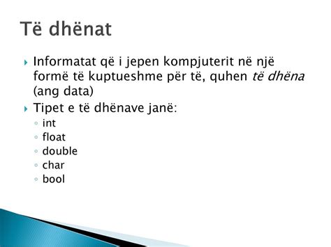 Elementet e gjuhës C ppt download