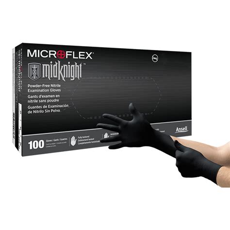 Microflex Exam Glove Nitrile Blk Xl 100b Spectrumxray