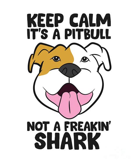 keep calm its a pitbull not a freakin shark tapestry textile by eq